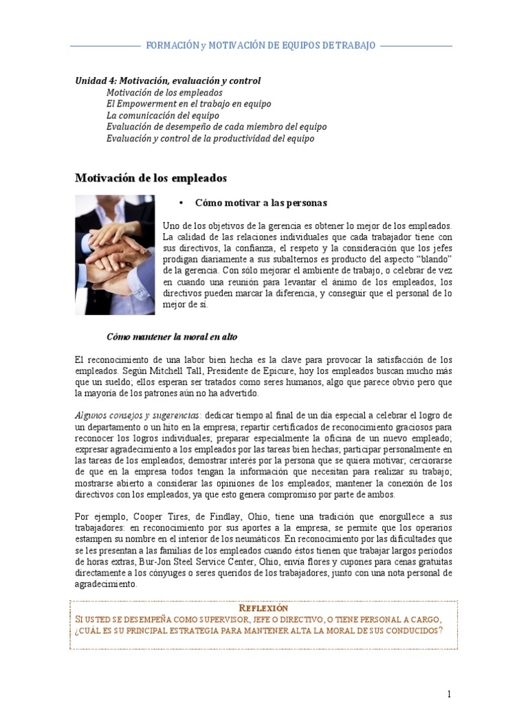 FME Unidad 4 Evaluacion Personal | Descargar gratis PDF | Grupo de trabajo | Liderazgo