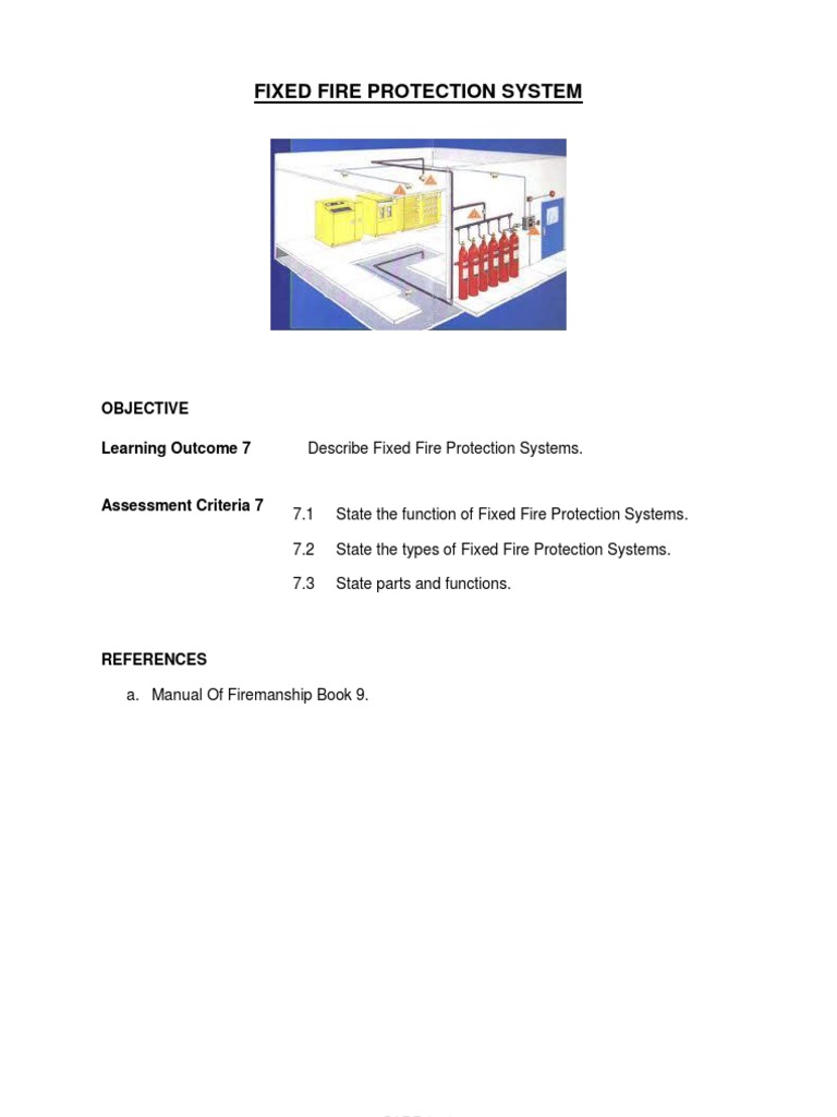 Fixed Fire Protection Systems | PDF | Valve | Fire Sprinkler System