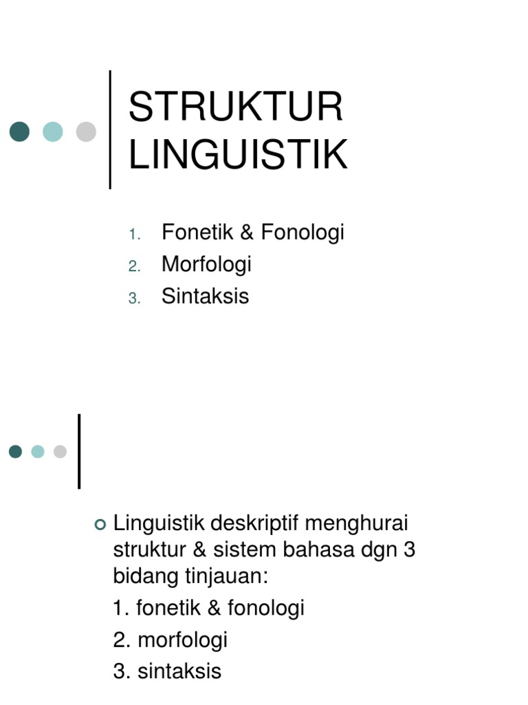 Struktur Linguistik | PDF