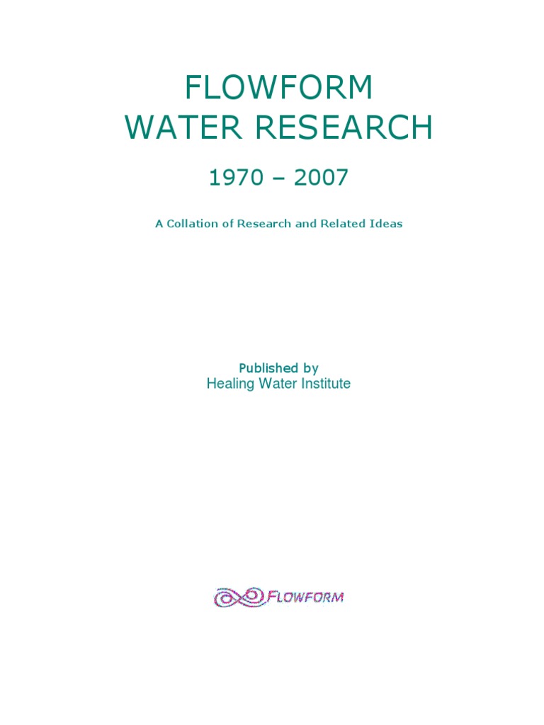 FWR Research On Flowform Effects 06 PDF | PDF | Rudolf Steiner ...