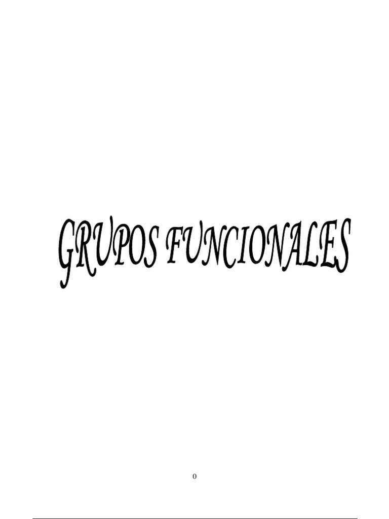 Grupos Funcionales y Nomenclatura en Química Orgánica | PDF | Cetona ...