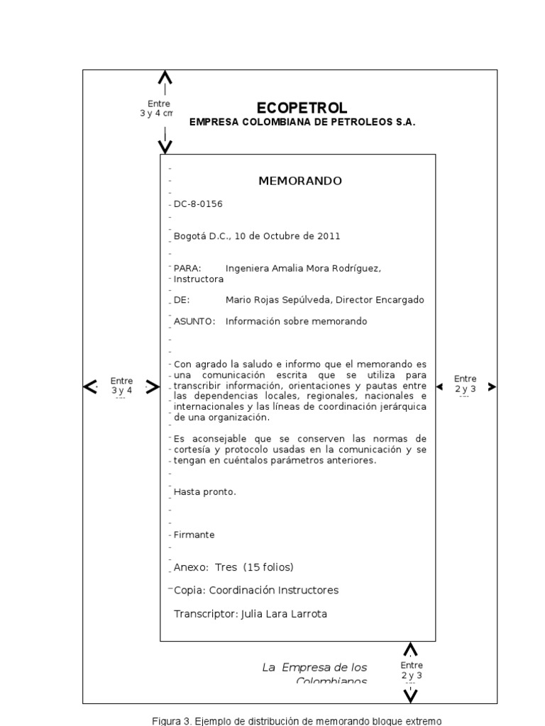 Ejemplo Memorando Estilo Bloque Extremo | PDF