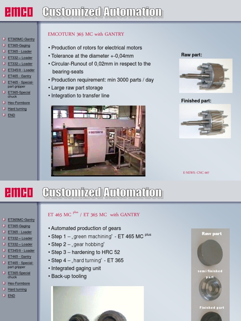 EMCO Automation English | PDF | Numerical Control | Loader (Equipment)