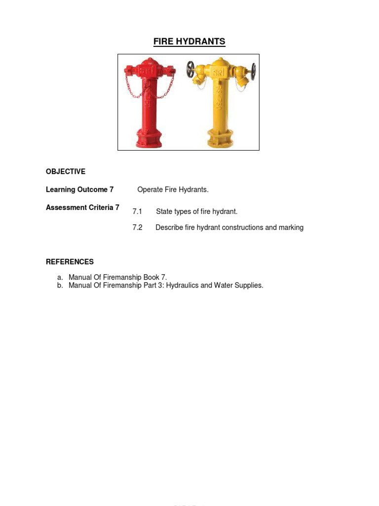 Fire Hydrants | PDF | Valve | Screw
