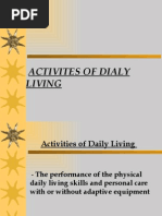 ADL Scoring Cheat Sheet | PDF | Hygiene | Wheelchair