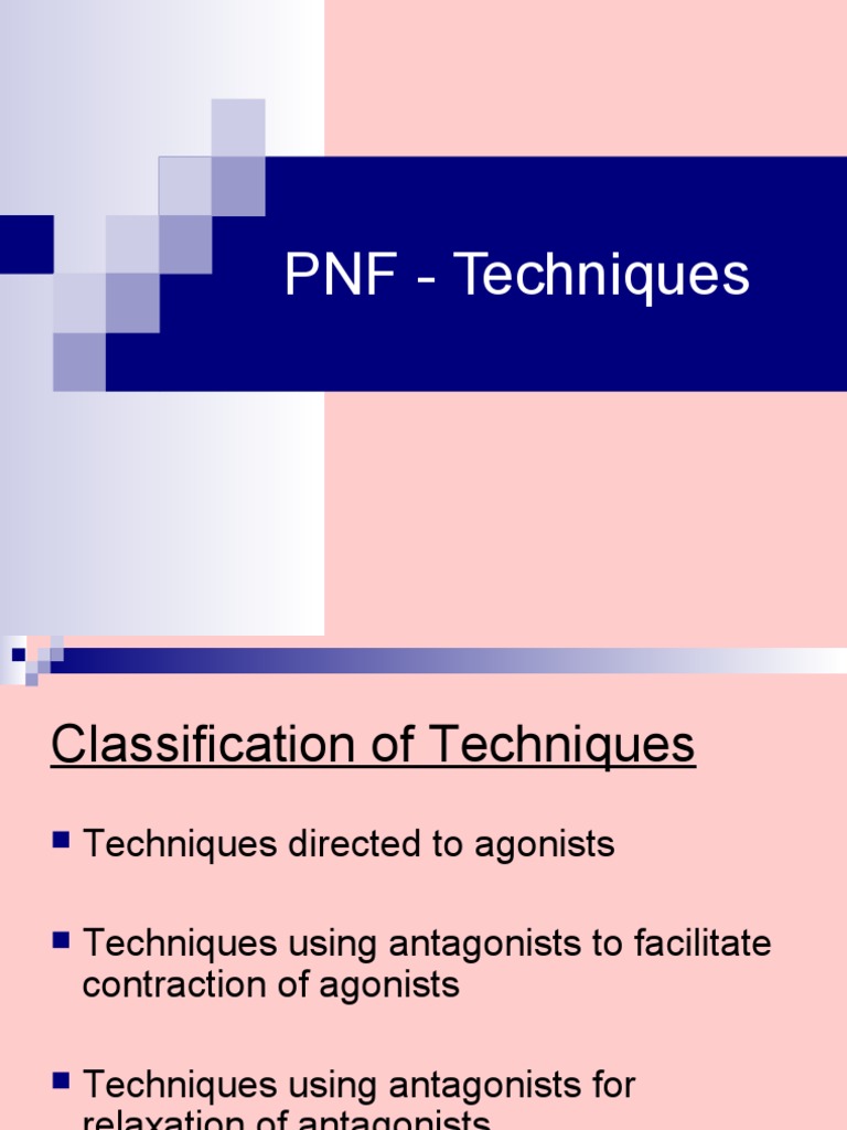 PNF Techniques Overview and Applications | PDF