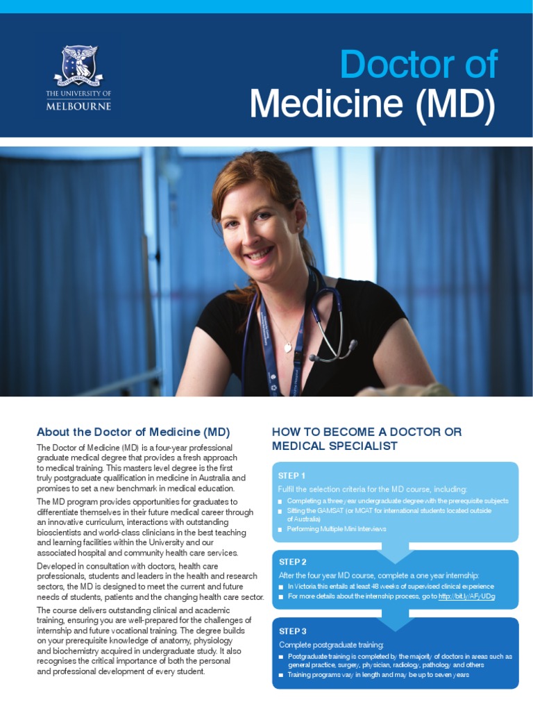 MD Brochure 2012 | PDF | Doctor Of Medicine | Postgraduate Education