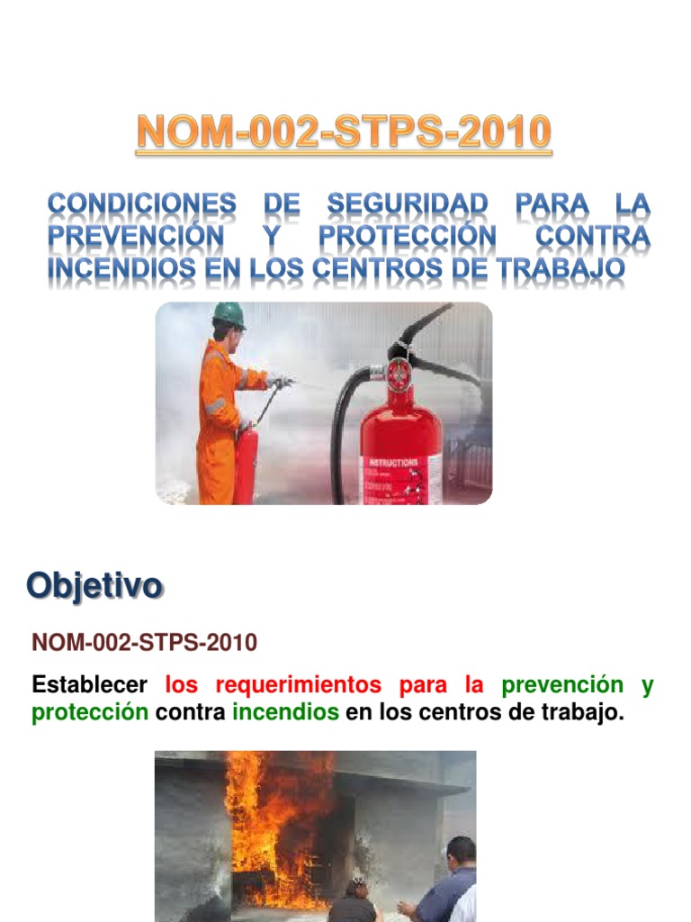 Nom 002 STPS 2010 | PDF | Combustibles | Incendios