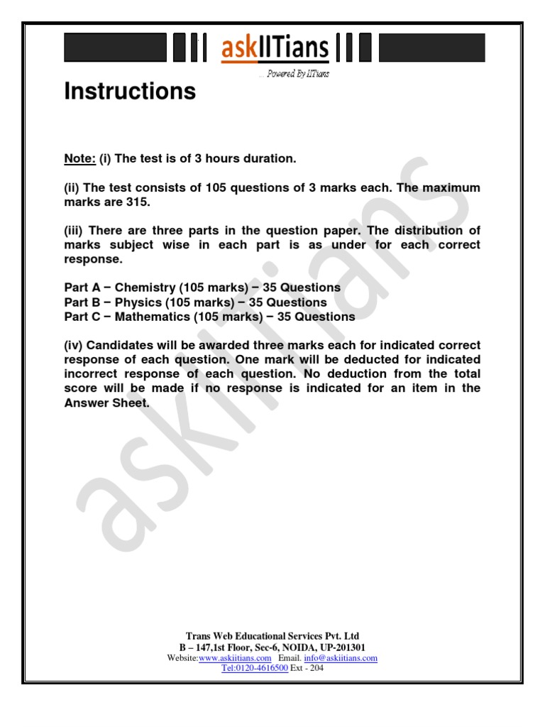 Aieee Sample Paper | Download Free PDF | Alcohol | Amine