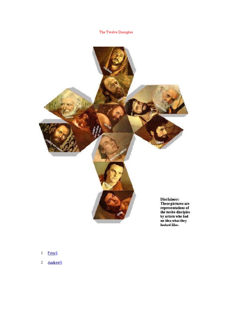 The 12 Disciples | PDF | Gospel Of John | John The Baptist