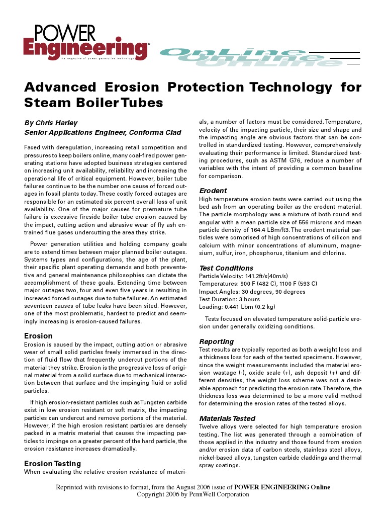 Advanced Boiler Tube | PDF | Wear | Boiler