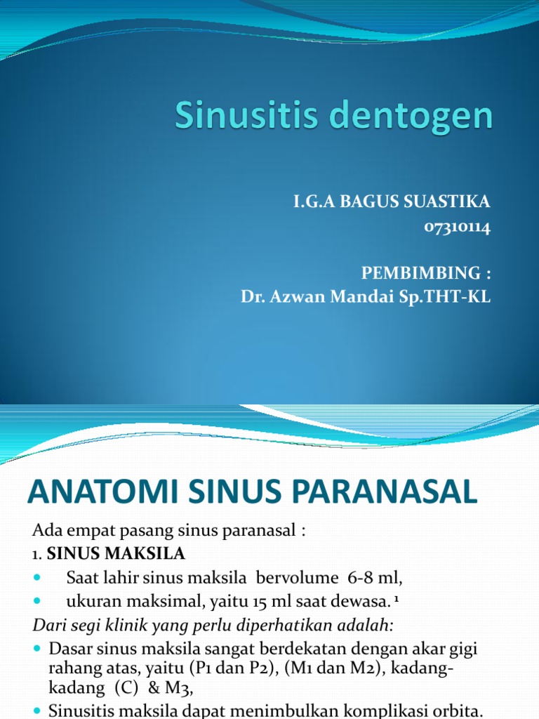 Sinusitis Dentogen | PDF