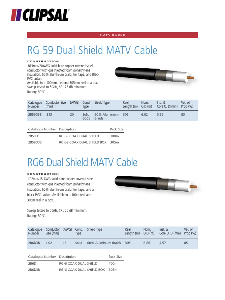 Cables mATV | PDF | Coaxial Cable | Electromagnetism