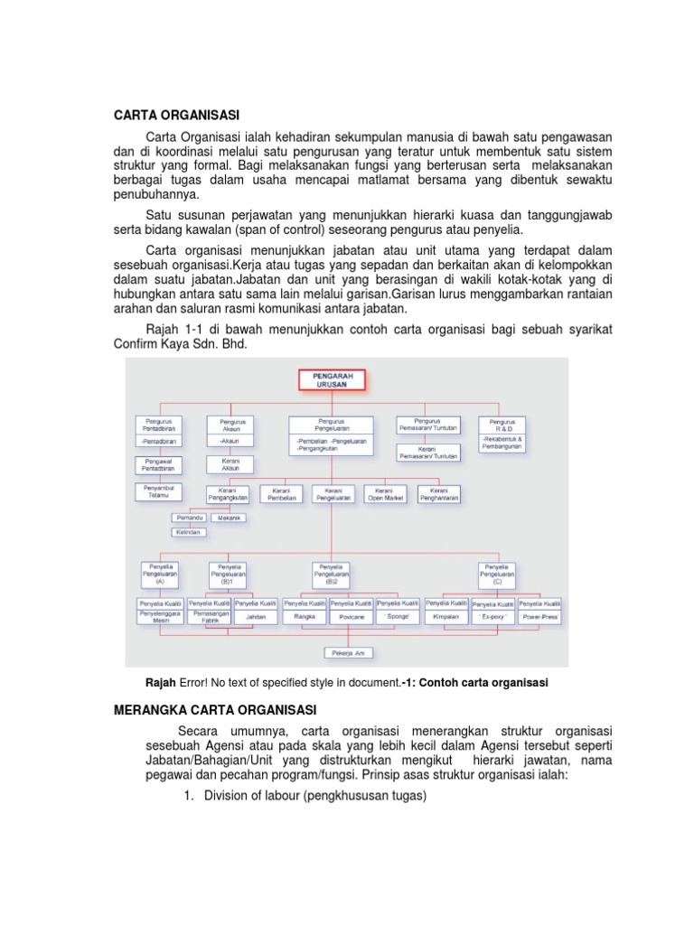 Carta Organisasi PDF | PDF
