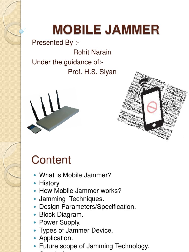 Mobile Jammer | PDF | Mobile Phones | Base Station