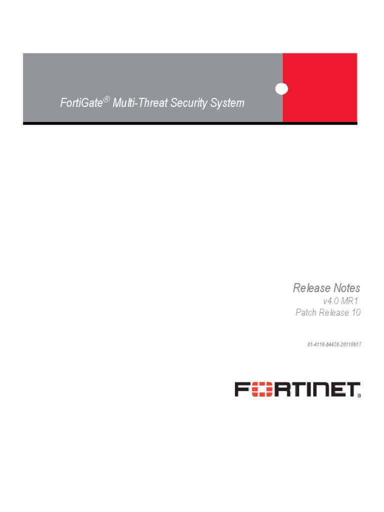 FortiOS v4.0 MR1 Patch Release 10 Release Notes | PDF | Microsoft ...