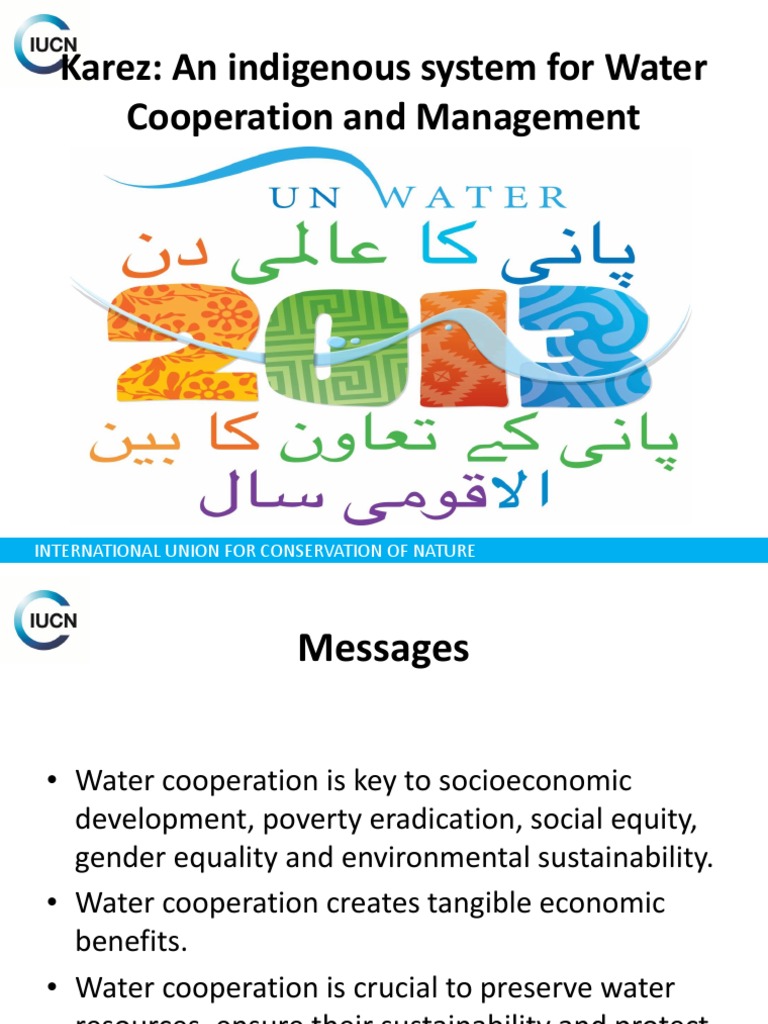 Karez An Indigenous System For Water Cooperation and Management in ...