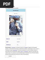 Pulmonology: Bronchoscopy Note | PDF | Pulmonology | Respiratory System