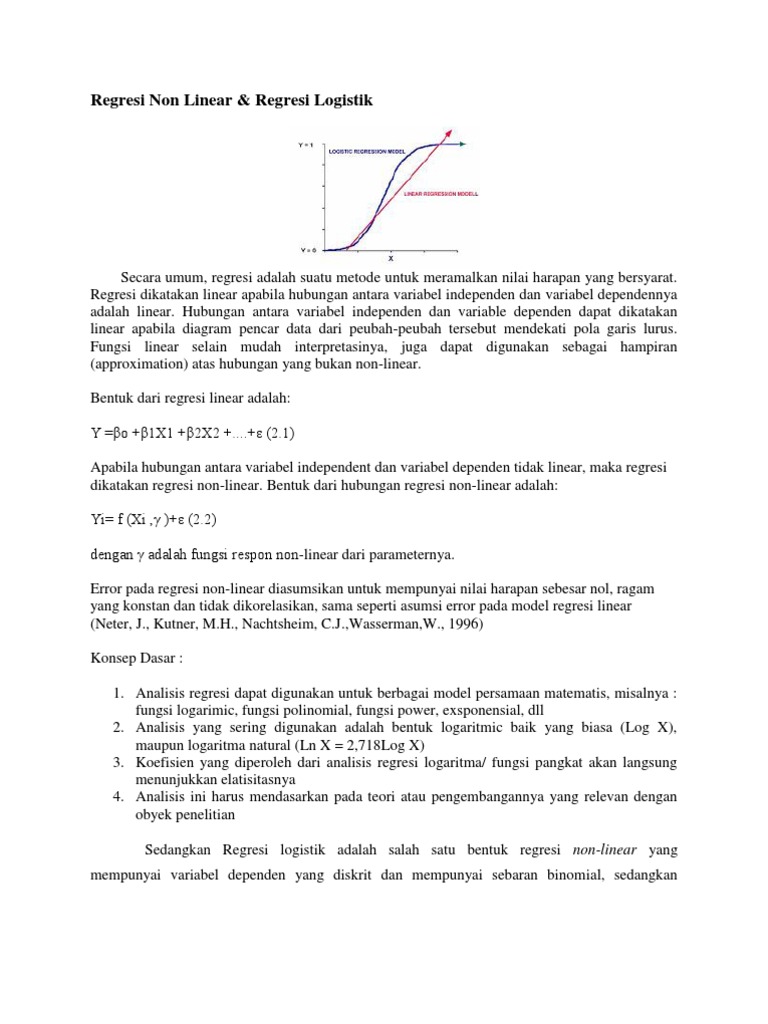 Regresi Non Linear | PDF | Metode & Bahan Ajar