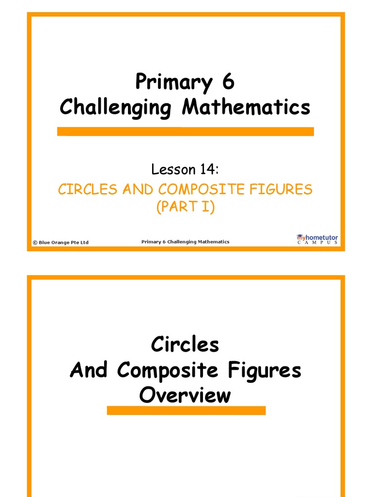 Math - P6 (Circles) | Circle | Pi