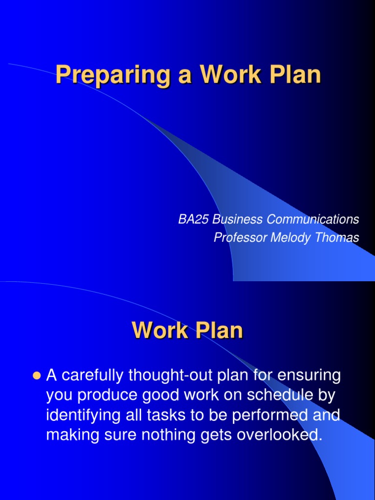 Essential Elements of a Work Plan | PDF | Employment | Strategic Management