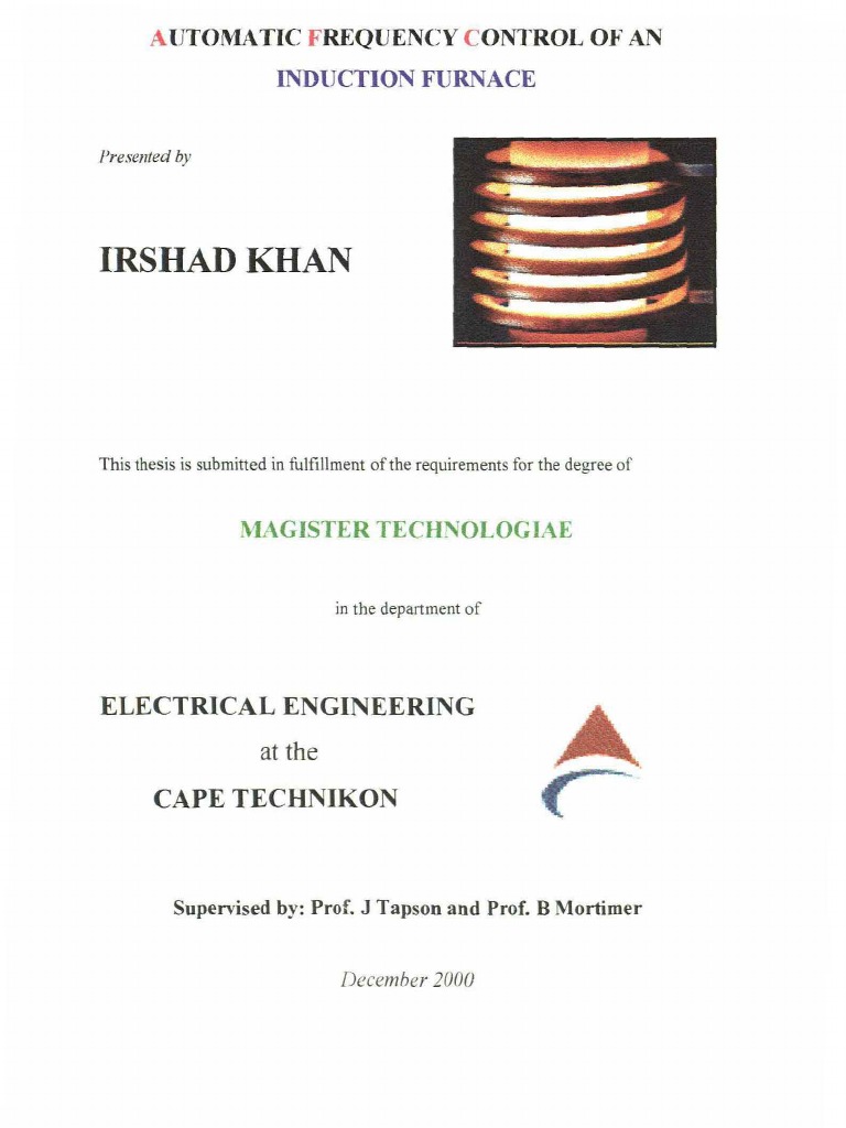 Automatic Frequency Control of An Induction Furnace | PDF | Inductor ...
