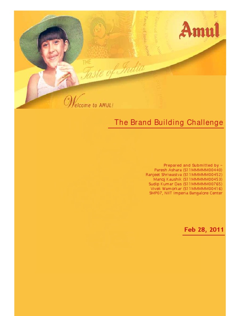 Amul Brand Building | PDF | Brand | Milk