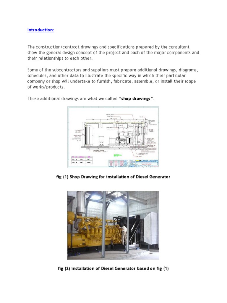 Shop Drawing | PDF | Engineering | Industries