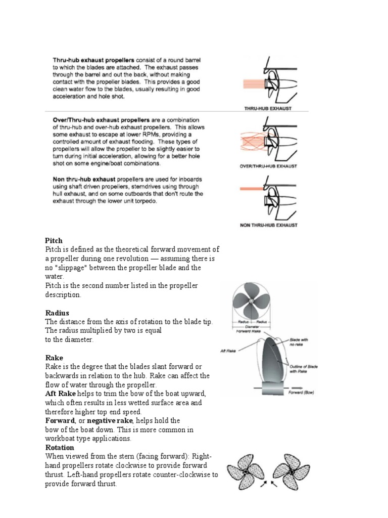 Nomencleature of Propeller | PDF | Propeller | Thrust