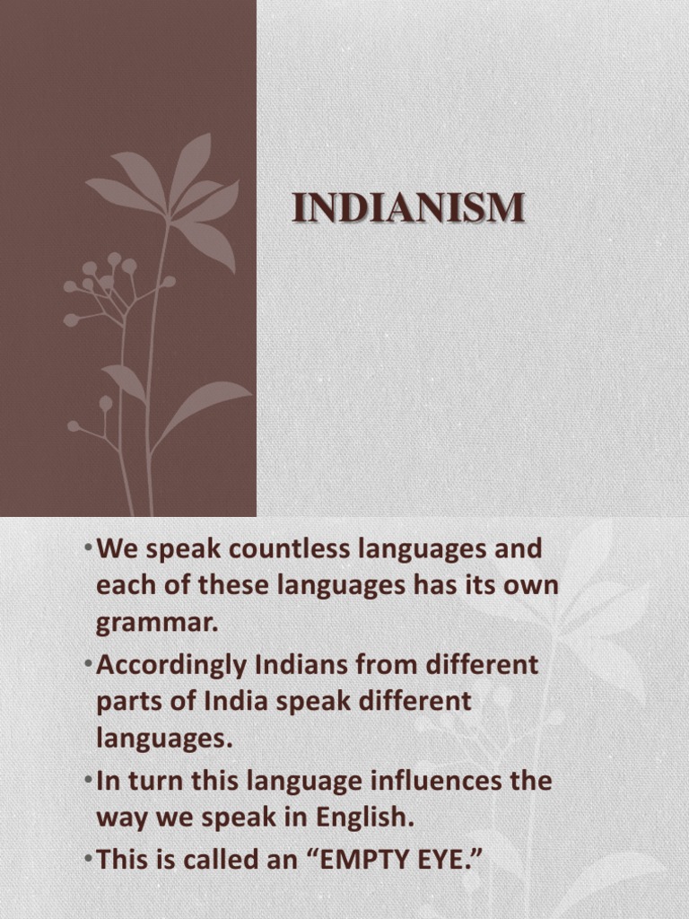 Indianism | PDF