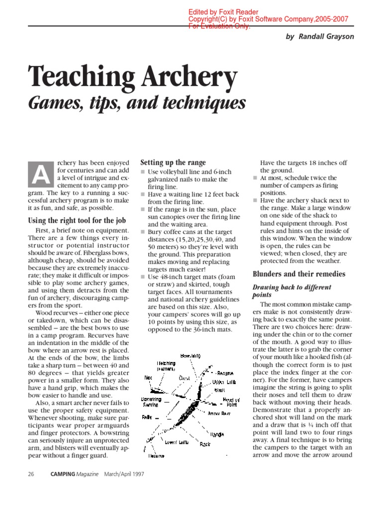 Archery | PDF | Archery | Bow And Arrow