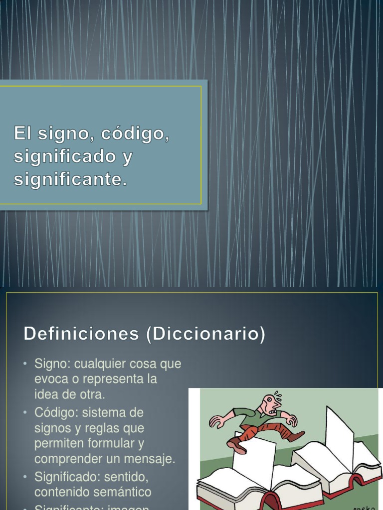 El Signo, Código, Significado y Significante | PDF | Imagen | Lingüística