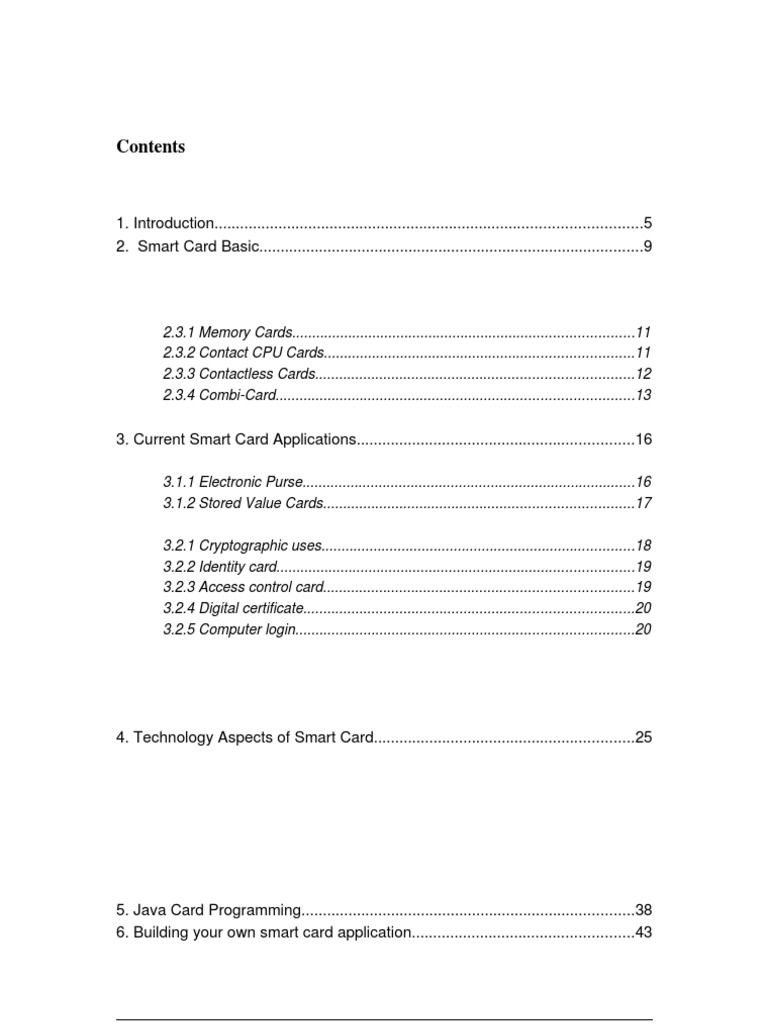 Smart Card - Introduction To Smart Card Technology | PDF | Smart Card | Emv