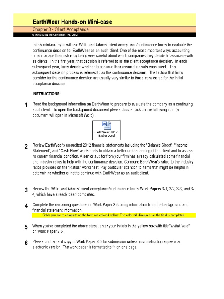 8e Ch3 Mini Case Client Cont | PDF | Deferral | Expense