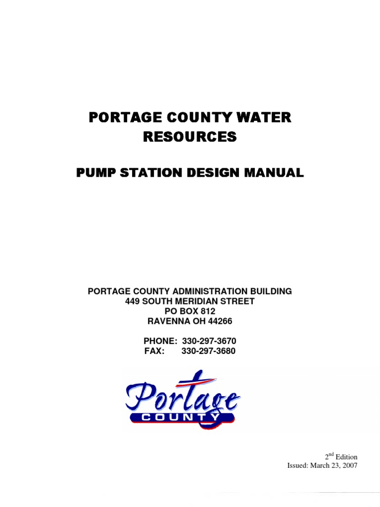 Pump Station Design Manual | PDF | Scada | Programmable Logic Controller