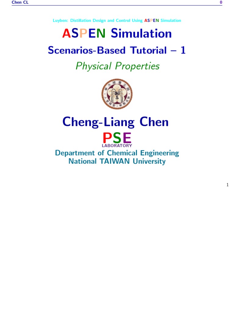 Aspen Properties Tutorial | PDF | Phase (Matter) | Phase Diagram