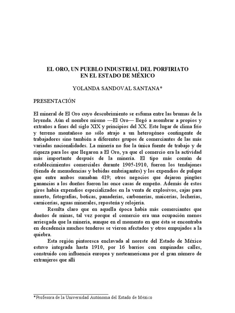El Oro Yolanda Sandoval | PDF | México | Ciudad de México