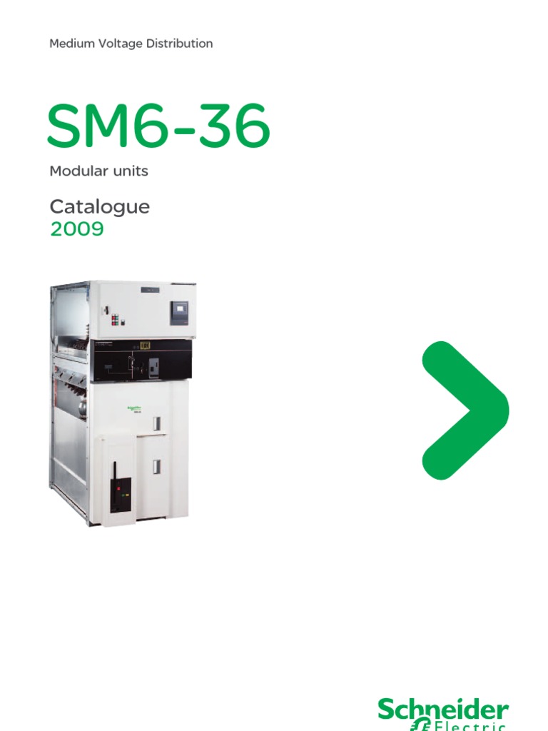 SM6-36 Catalog AMTED396006V1EN | PDF | Switch | Electrical Substation