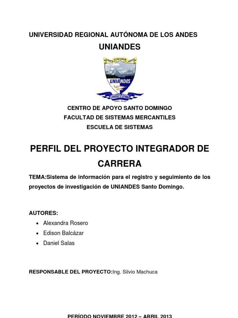 Proyecto Integrador 6to Sistemas Perfil - Marco Teorico | PDF | Servidor HTTP Apache ...