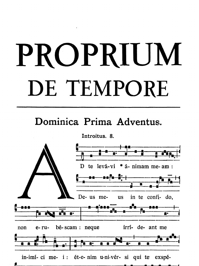 Proprium de Tempore | PDF