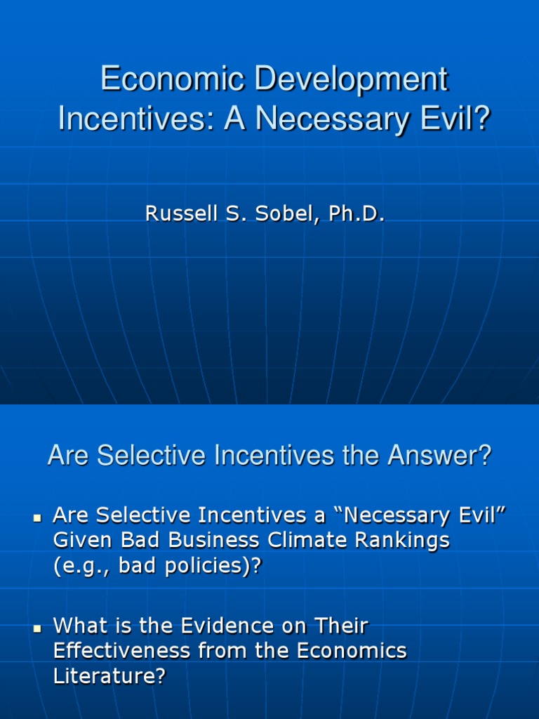Economic Development Incentives Analysis | PDF | Tax Credit | Taxes