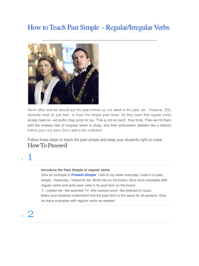 How To Teach Past Simple | PDF