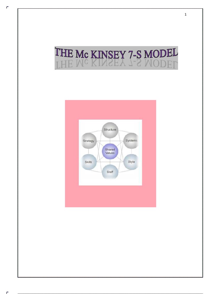 MC Kinsey 7S Model Its Implementation in Infosys | PDF | Strategic ...