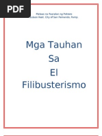 Mga Tauhan NG El Filibusterismo | PDF