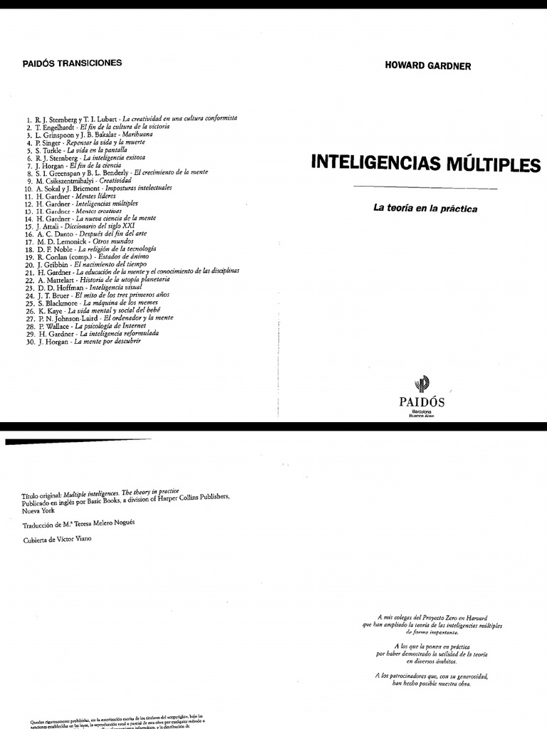 Gardner, Howard - Inteligencias Múltiples PDF | PDF