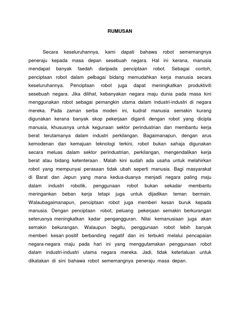 Contoh Rumusan | PDF