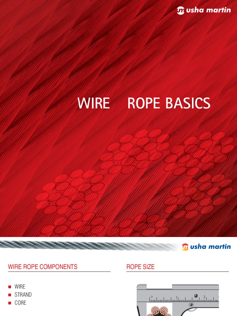 Wire Rope Basics | PDF | Rope | Wire