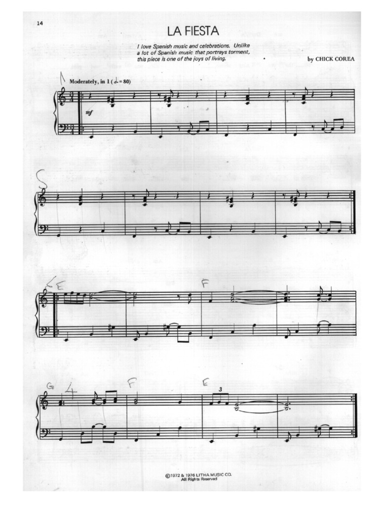 Chick Corea - Ten Piano Pieces | PDF