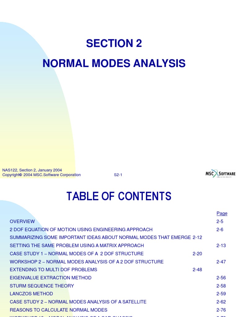 03 Section2 Normal Modes 012904 | PDF | Eigenvalues And Eigenvectors | Normal Mode