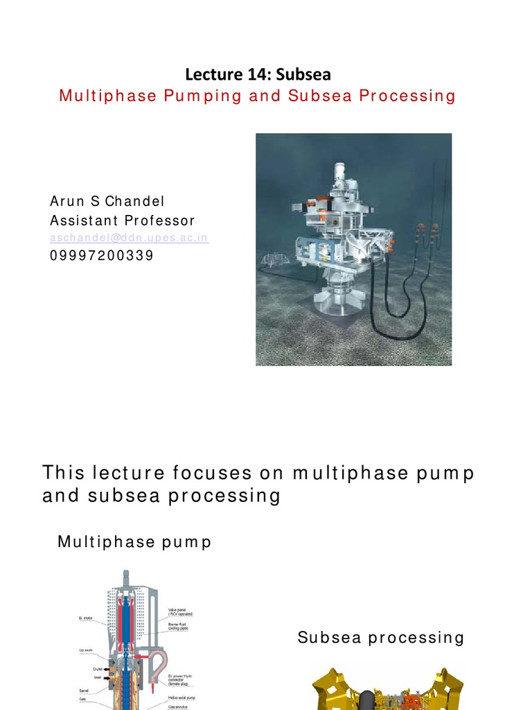 Subsea Multiphase Pumping Overview | PDF | Subsea (Technology) | Pump
